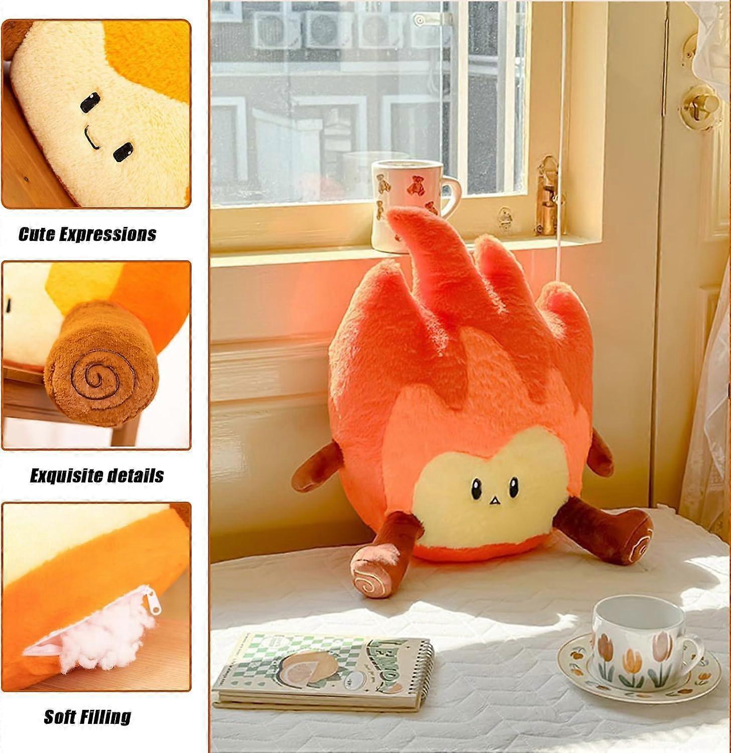 SBSG Flame Plush ToySmiling Fun Filled Flame Pillow, 16" Plush Flame ...