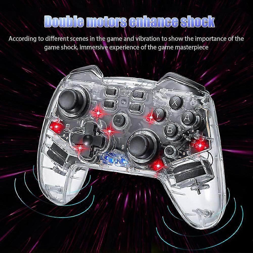 Transparent Gamepad With Vibration Function Video Game Player ...
