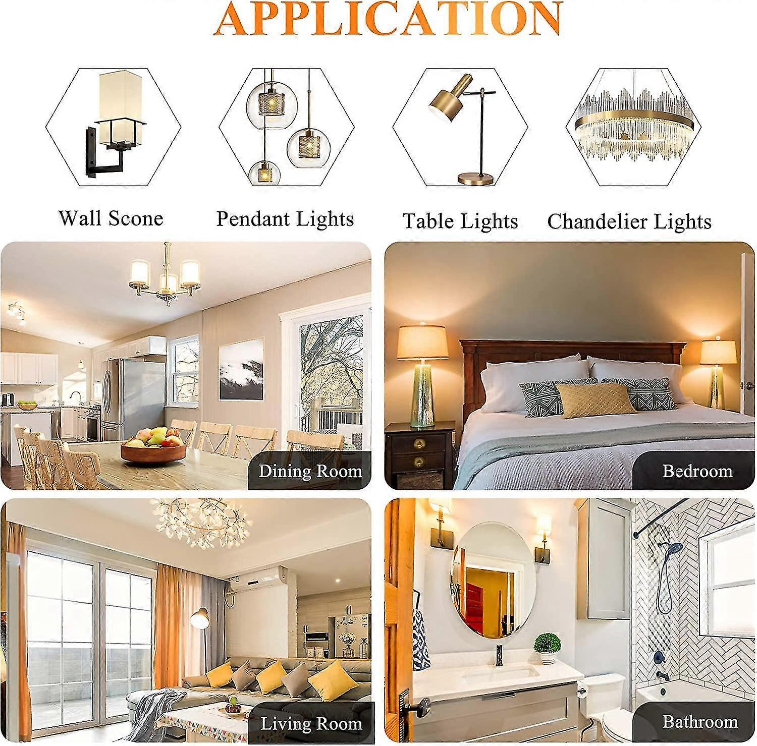 Led Light Warm White 3000k Led Bulb 30w-40w Halogen Lamp Set Of 6 ...