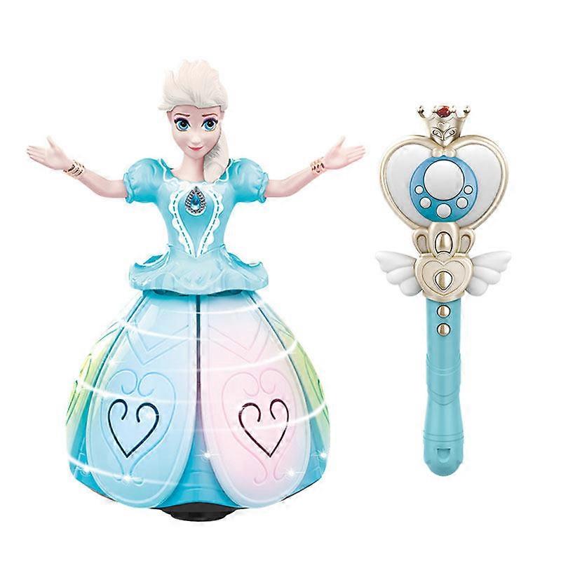 Frozen Princess Electric Dancing Toy Elsa Anna Doll With Wings Movable ...