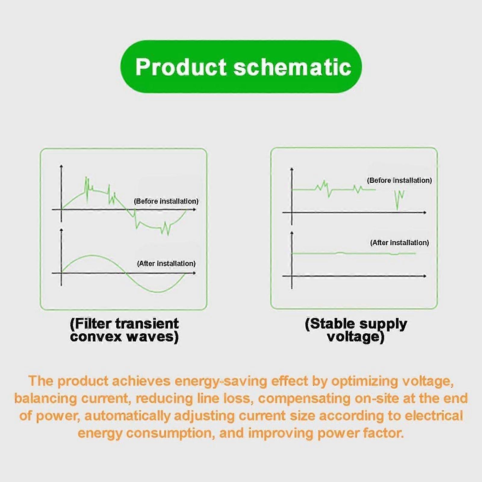 Home Stable Voltage Stabilizer With Work Indicator Light Energy Saver ...