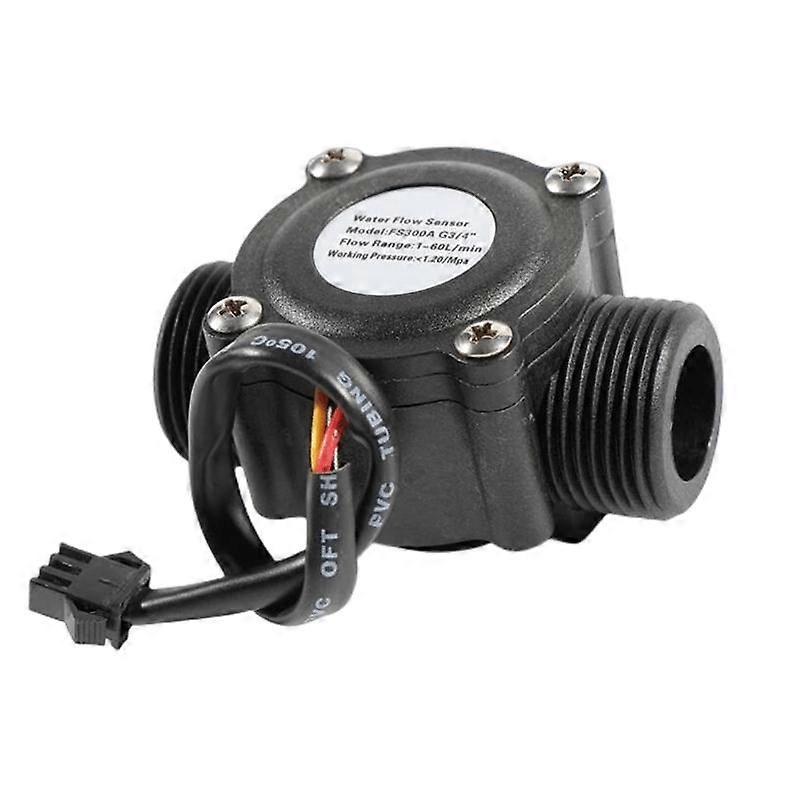 FS300A G3/4 Water Flow Sensor 1-60L/Min Working DC35-24V Hall Effect ...