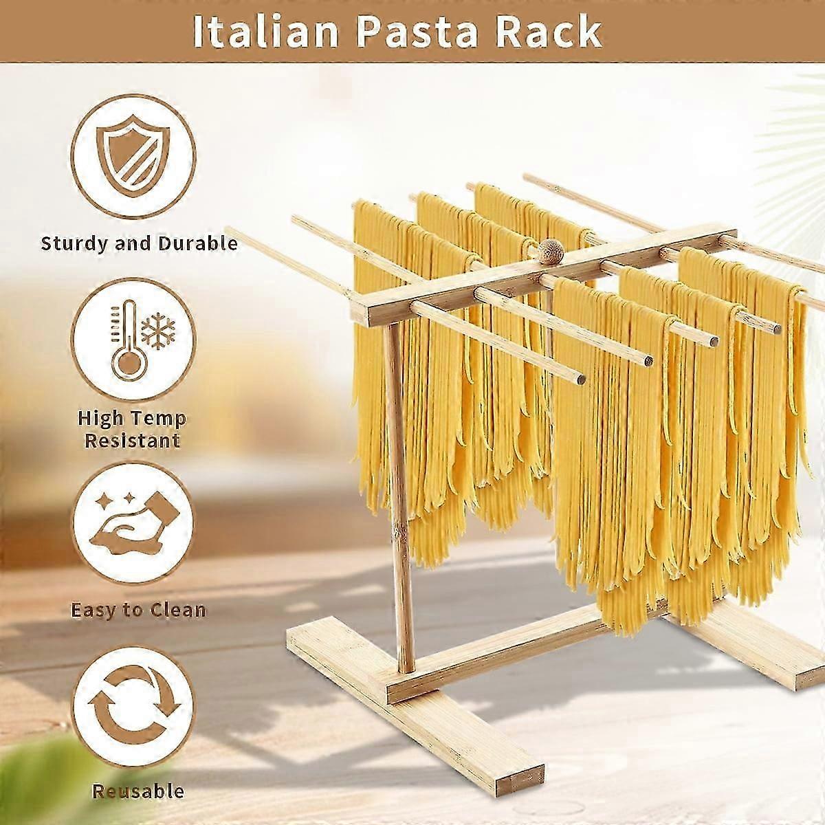 Drying rack with transfer bar and 12 noodle drying racks | Fruugo UK