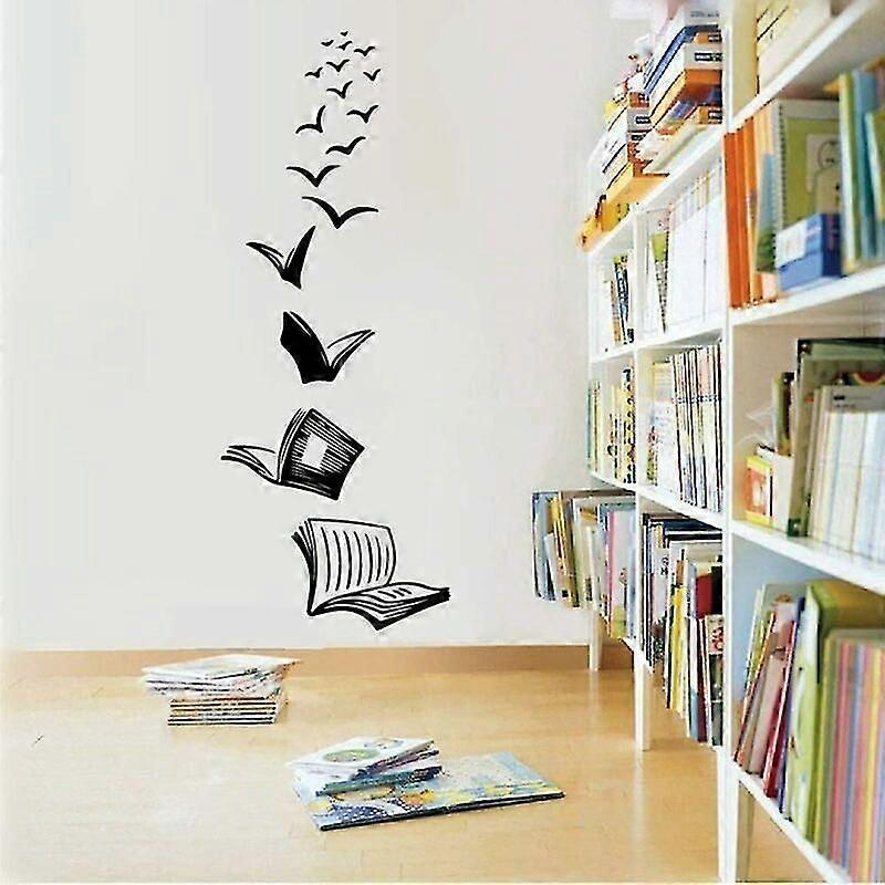 Open Book Wall Decal - Library School Classroom Wall Art Sticker ...