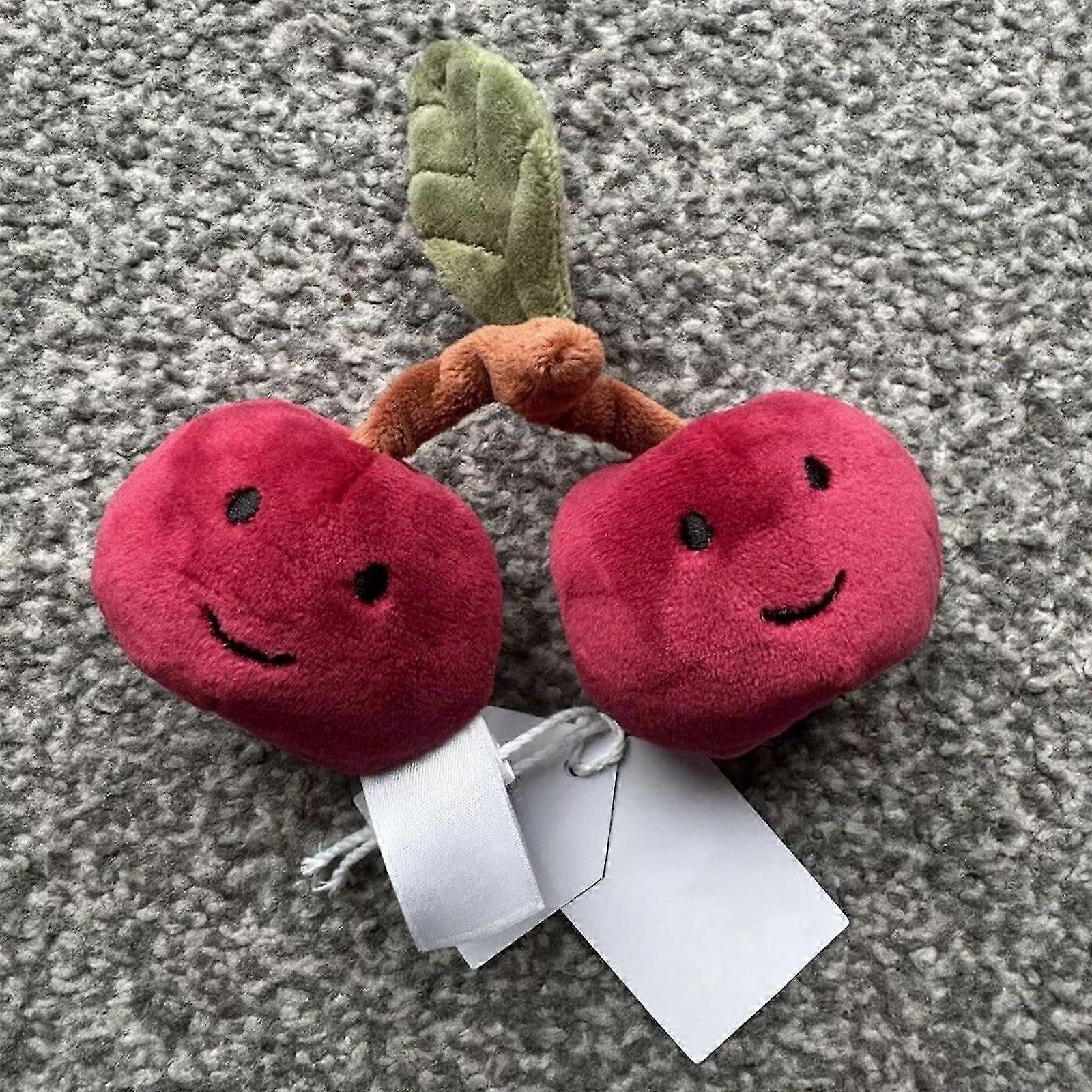 FABULOUS FRUIT CHERRY Soft Plush Food Toy CUTE Fun Stuffed Cherries ...