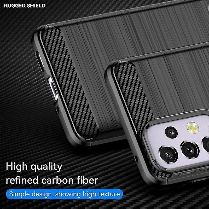 For Samsung Galaxy A33 5G Brushed Texture Carbon Fiber TPU Phone Case | Fruugo UK