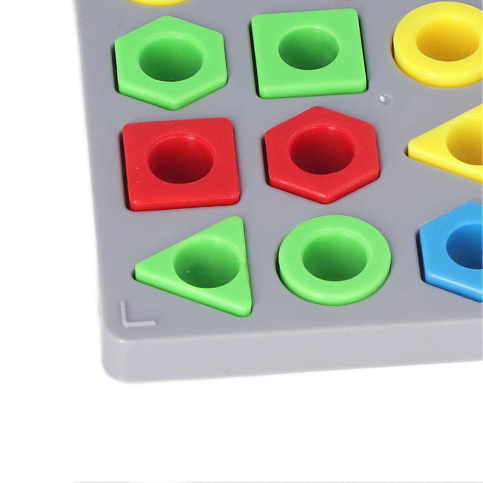 Kids Shape Color Matching Toy 4 Colors Geometric Figure Cognition ...