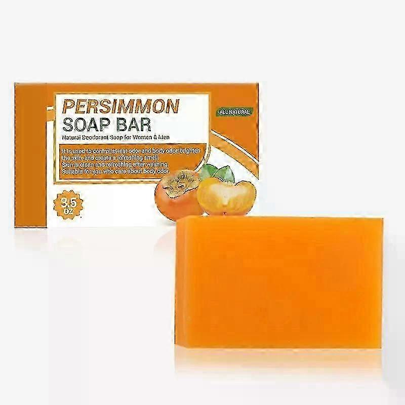 Persimmon Soap Bar for Old People Smell, Natural Deodorant Body Face ...