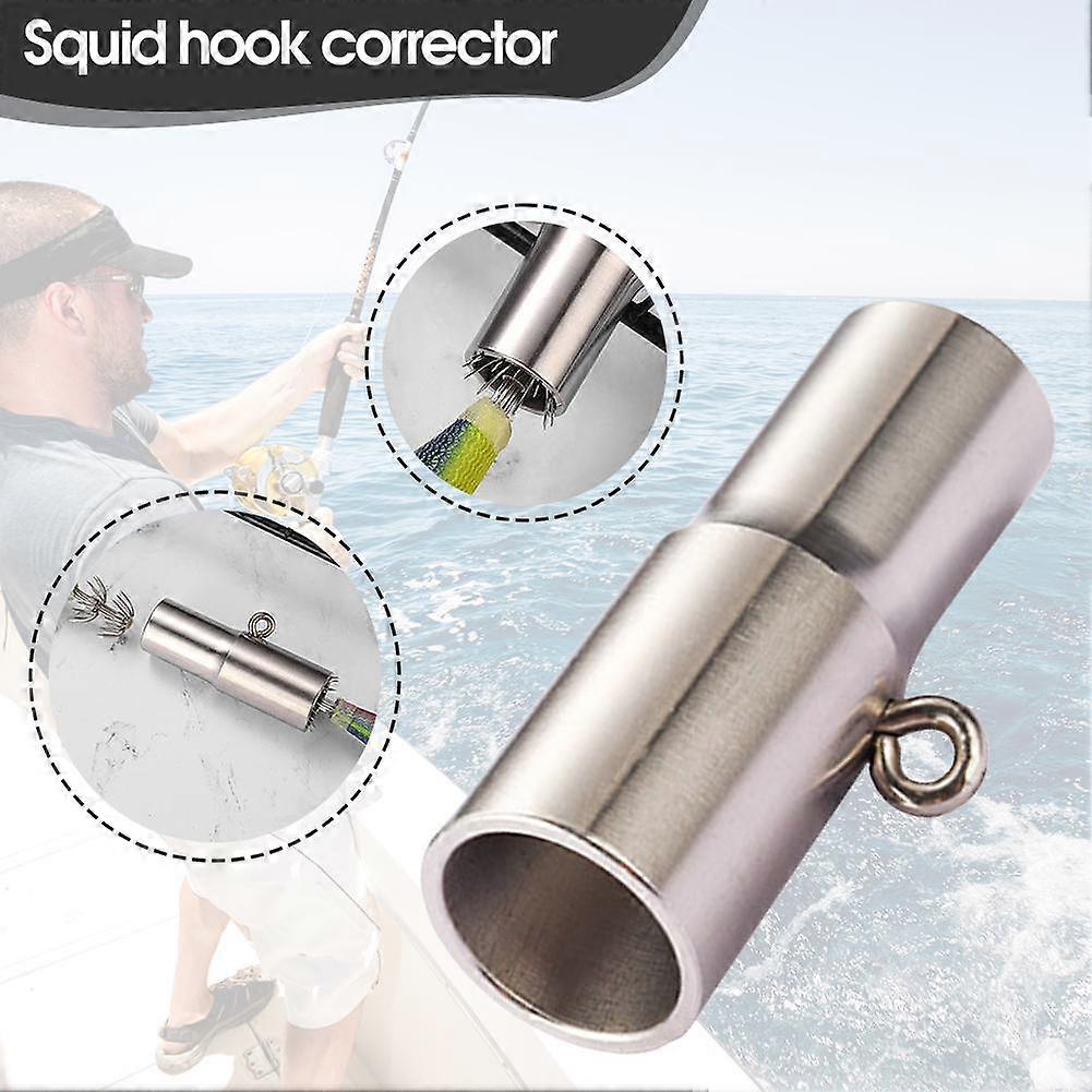 Squid Hook Corrector Wood Shrimp Hook Metal Corrector Outdoor Fishing ...