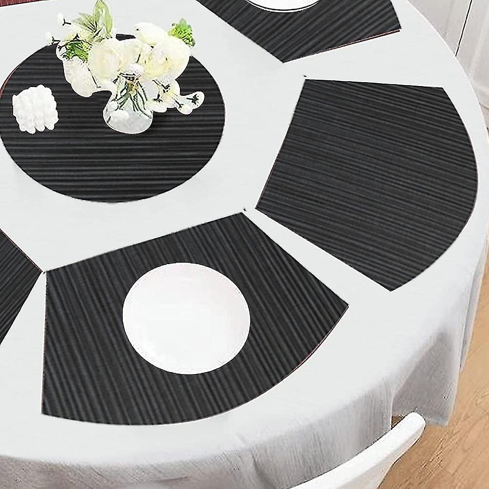 Table Plmats Wedge Shaped Pl Mat With Centerpiece Round Mat Table Mats ...