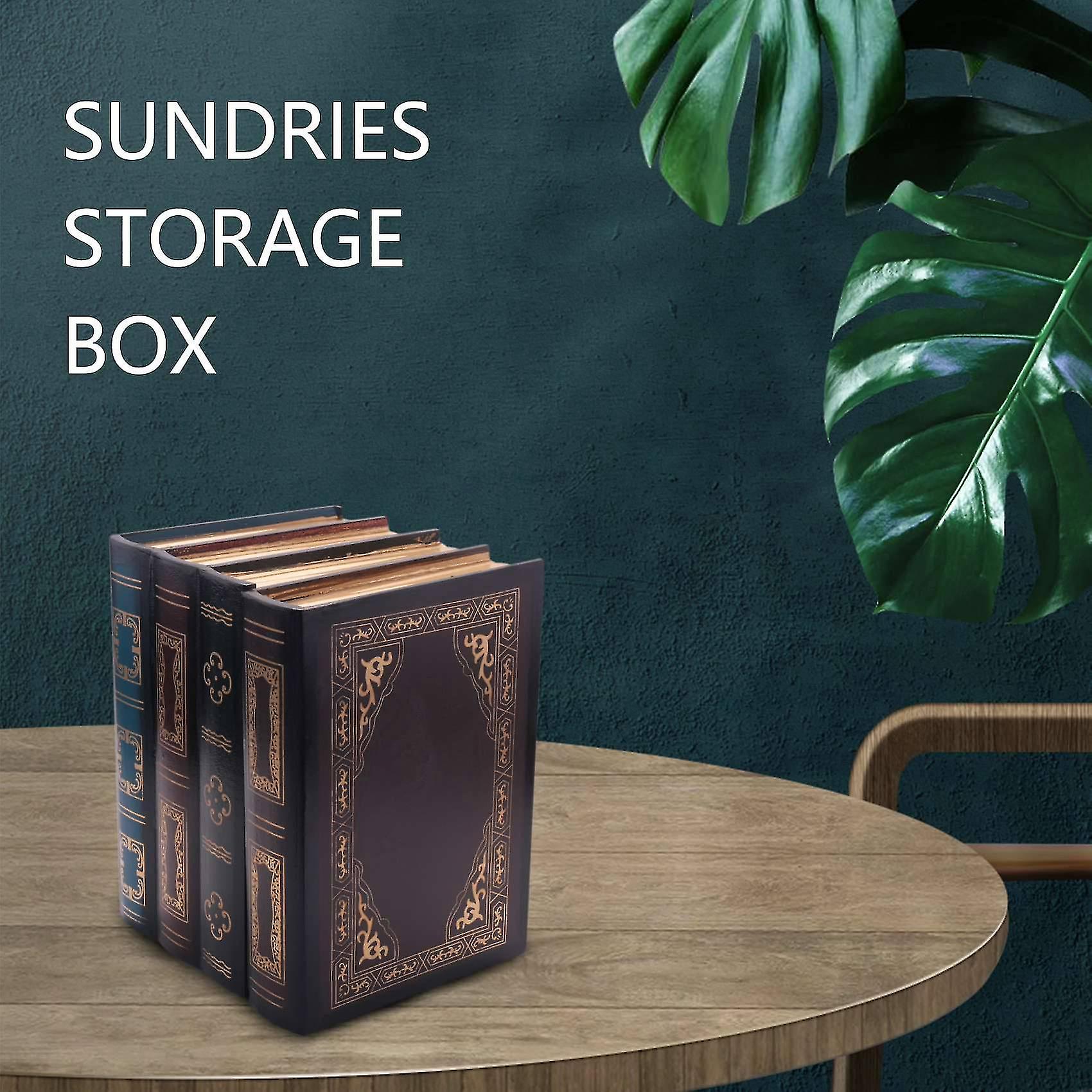 False Book Box Vintage Storage Props Book Jewelry Storage Packaging ...