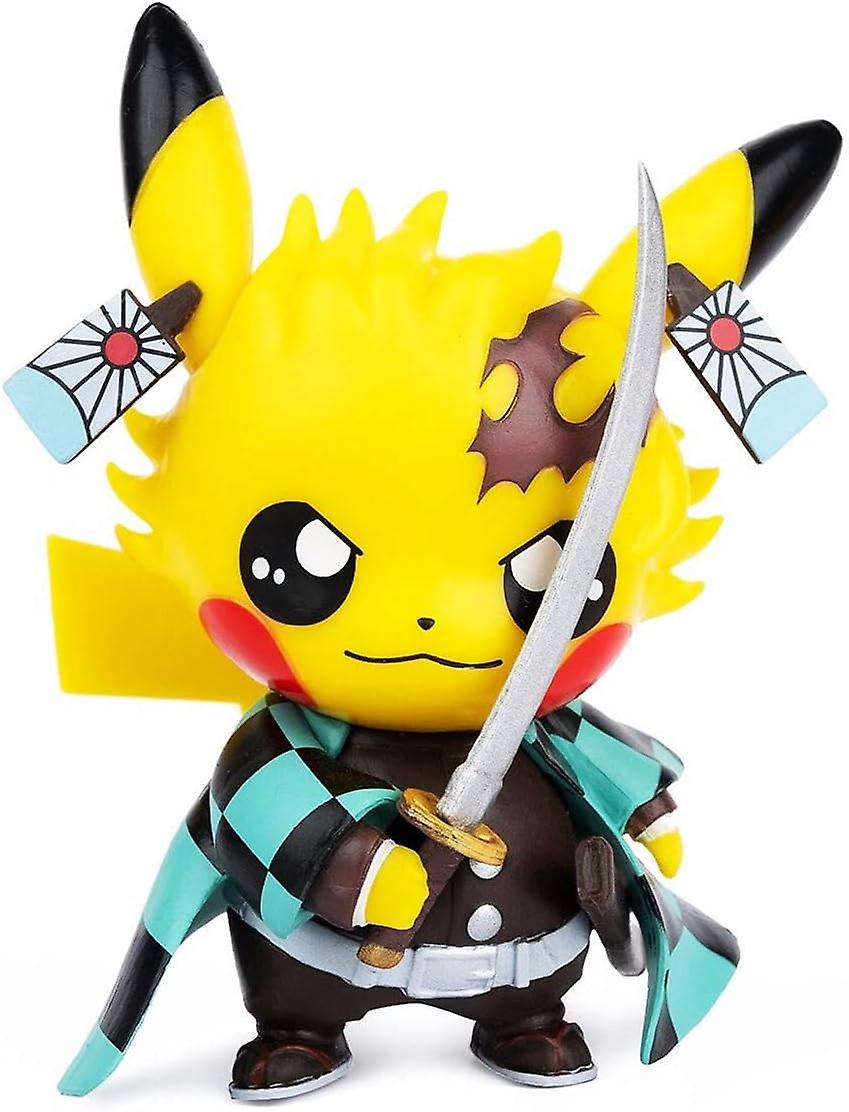 Demon Slayer Animal Actions Figurer Pikachu Cosplay Kamado Tanjirou ...