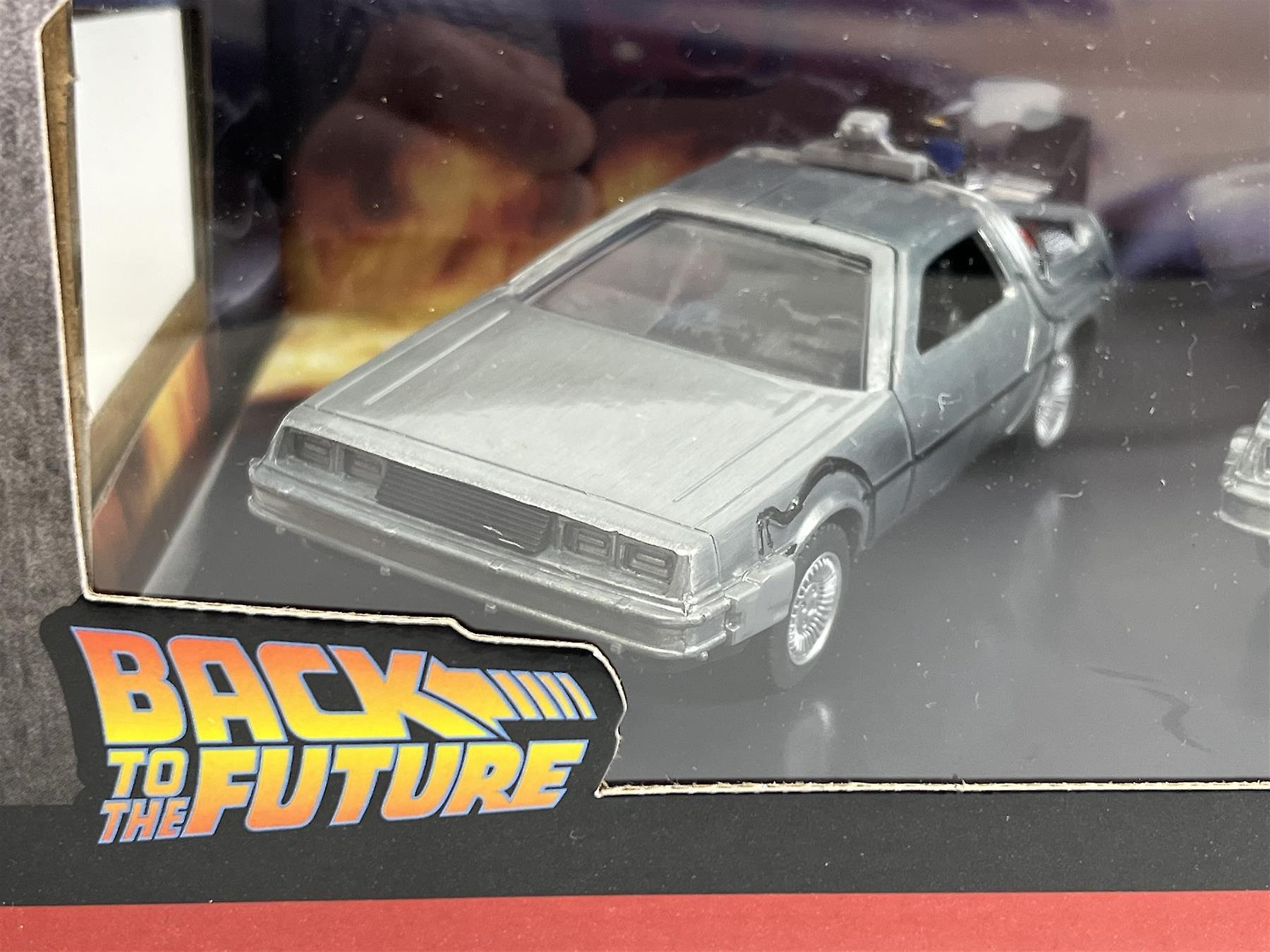 Back To The Future Time Machine 3 Car Set 1:32 Scale Jada 33399 | Fruugo UK