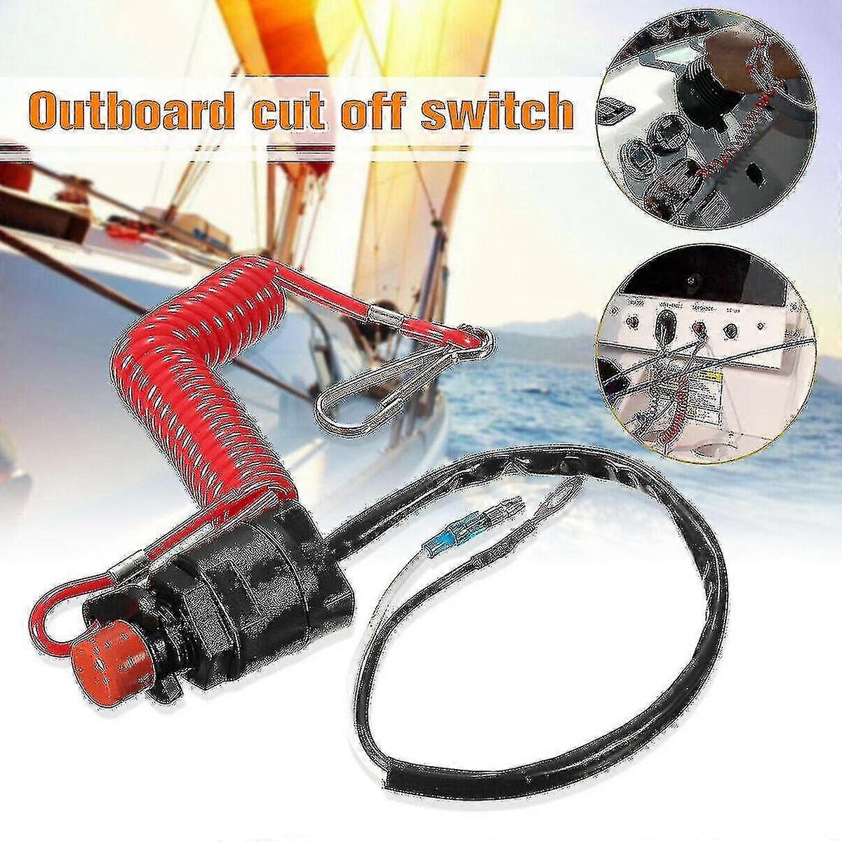 Yamaha Marine Motor Emergency Stop Switch With Safety Tether-qq | Fruugo UK