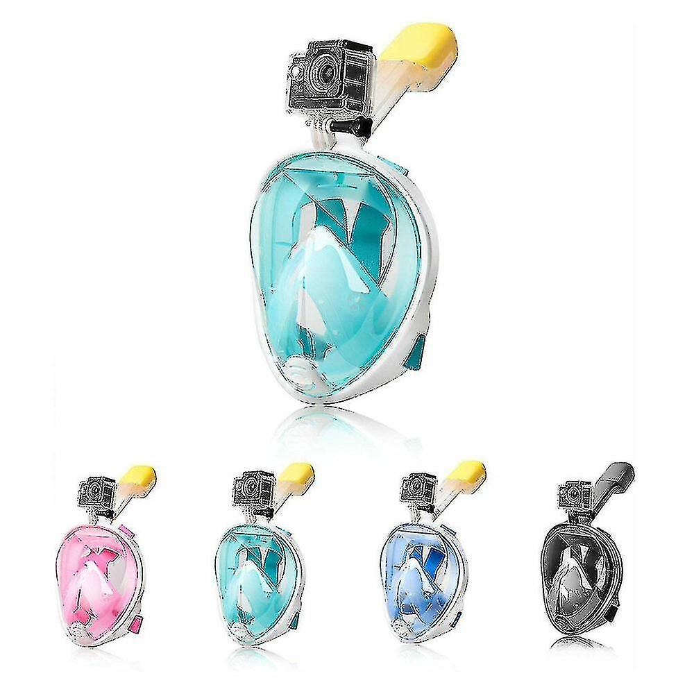 Snorkel Mask Anti Fog Full Face Swimming Diving Scuba Goggle Mask For ...