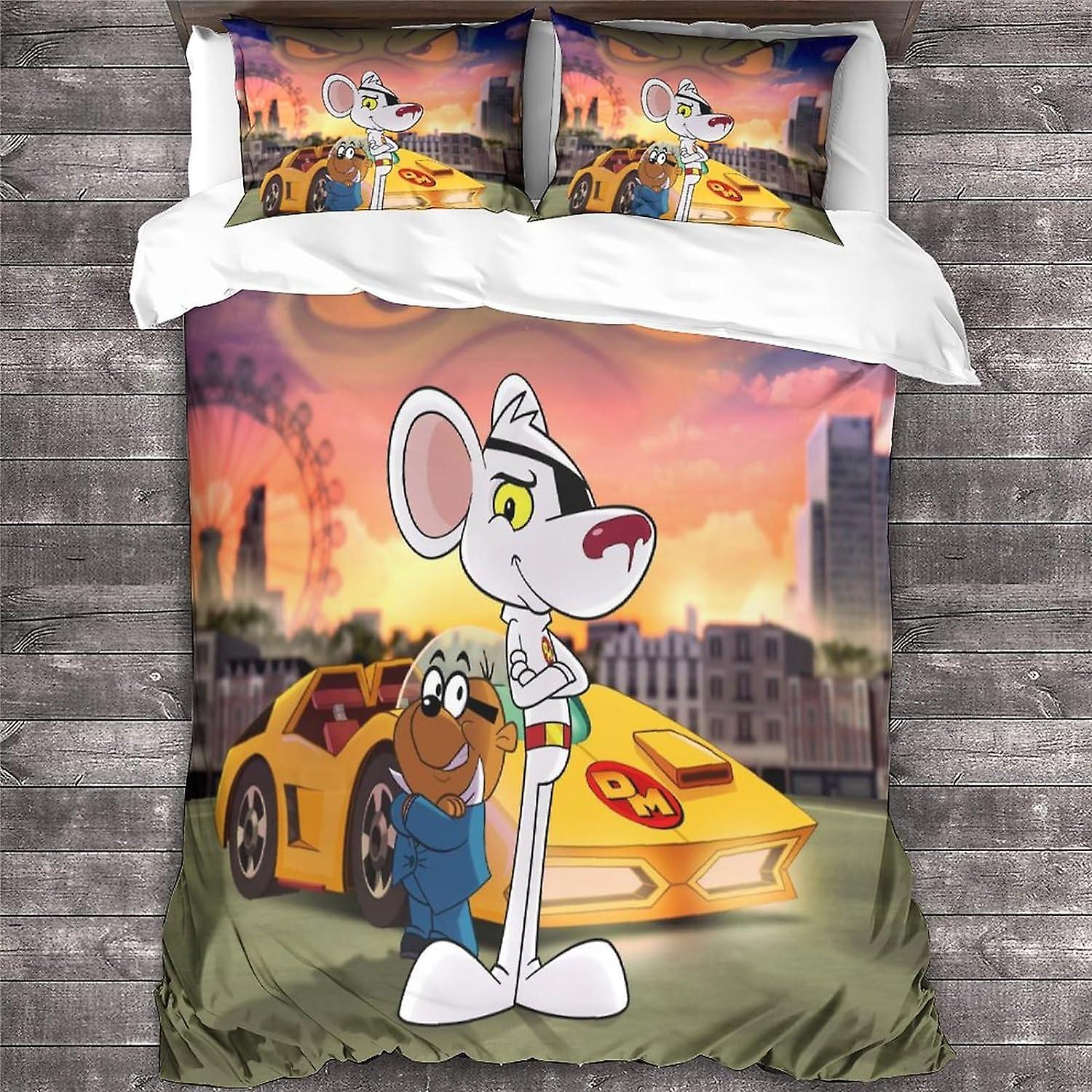 Entemah Danger Mouse 3D Printed Bedding Set for Children Teens Duvet ...