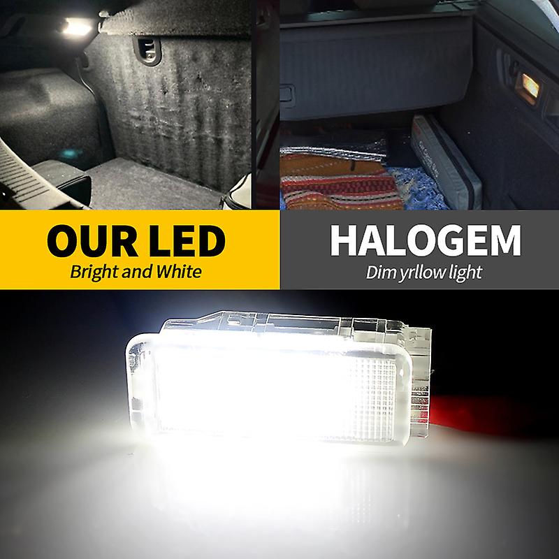 2pcs Led Luggage Trunk Lights Glove Box Footwell Lamps For Citroen C2 ...