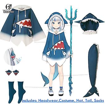 Hololive Gawr Gura Cosplay Costume Eng Shark Costume For Women Halloween Youtuber Cosplay Full ...