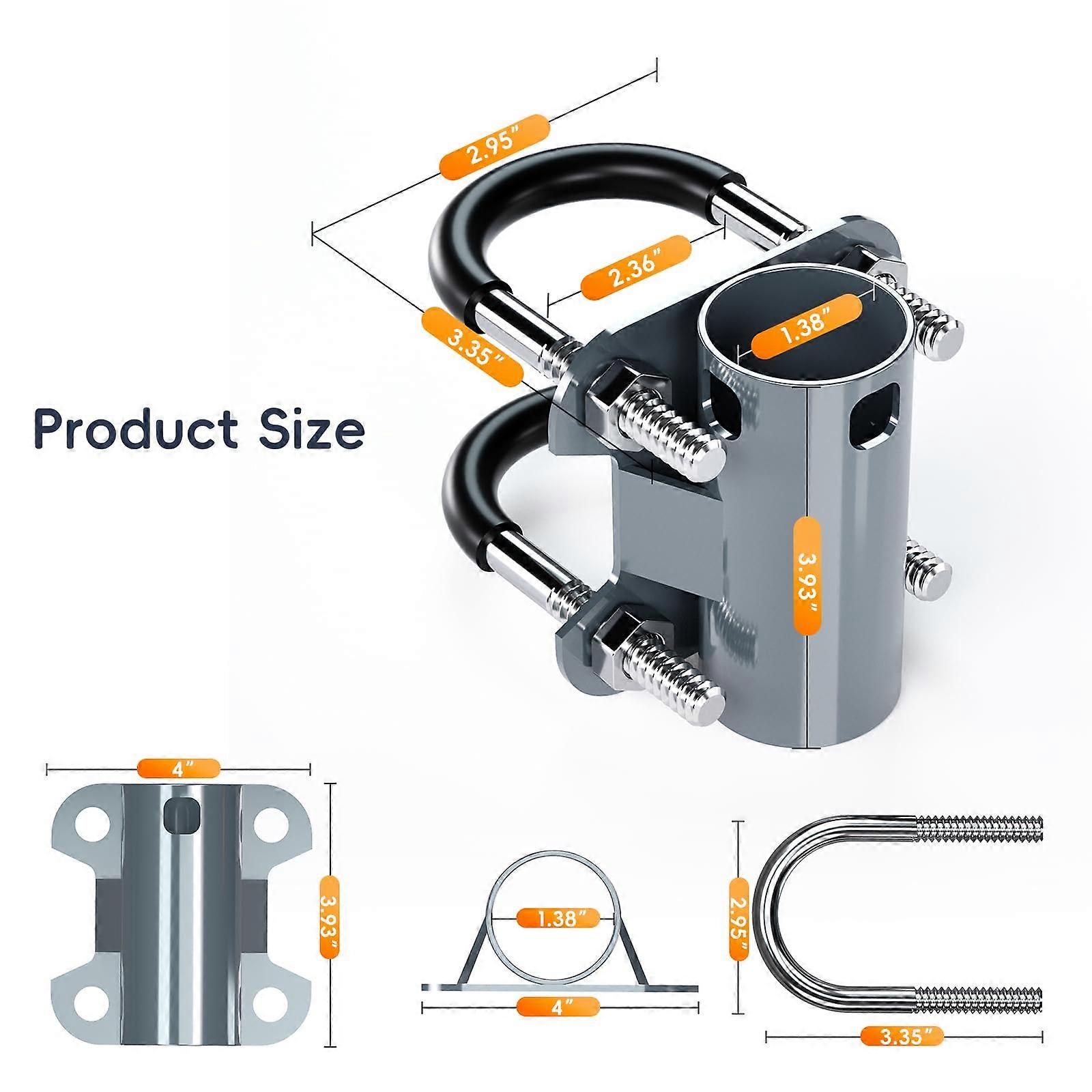 Universal U-Bolt Clamp Antenna Mount Bracket for Starlink V2 Pipe ...