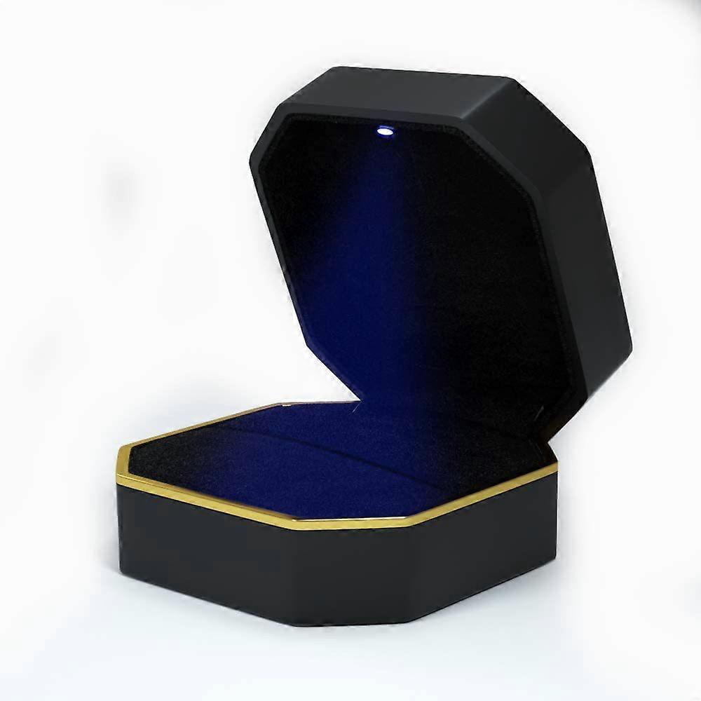 Ring box - proposal LED light ring box engagement ring box velvet ...