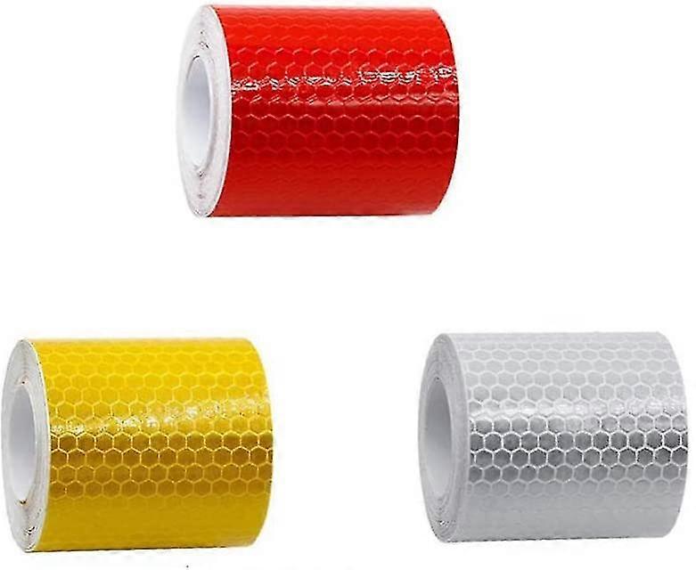 Reflective Tape 3pcs Wanxida Reflective Tape Safety Reflector Tape ...