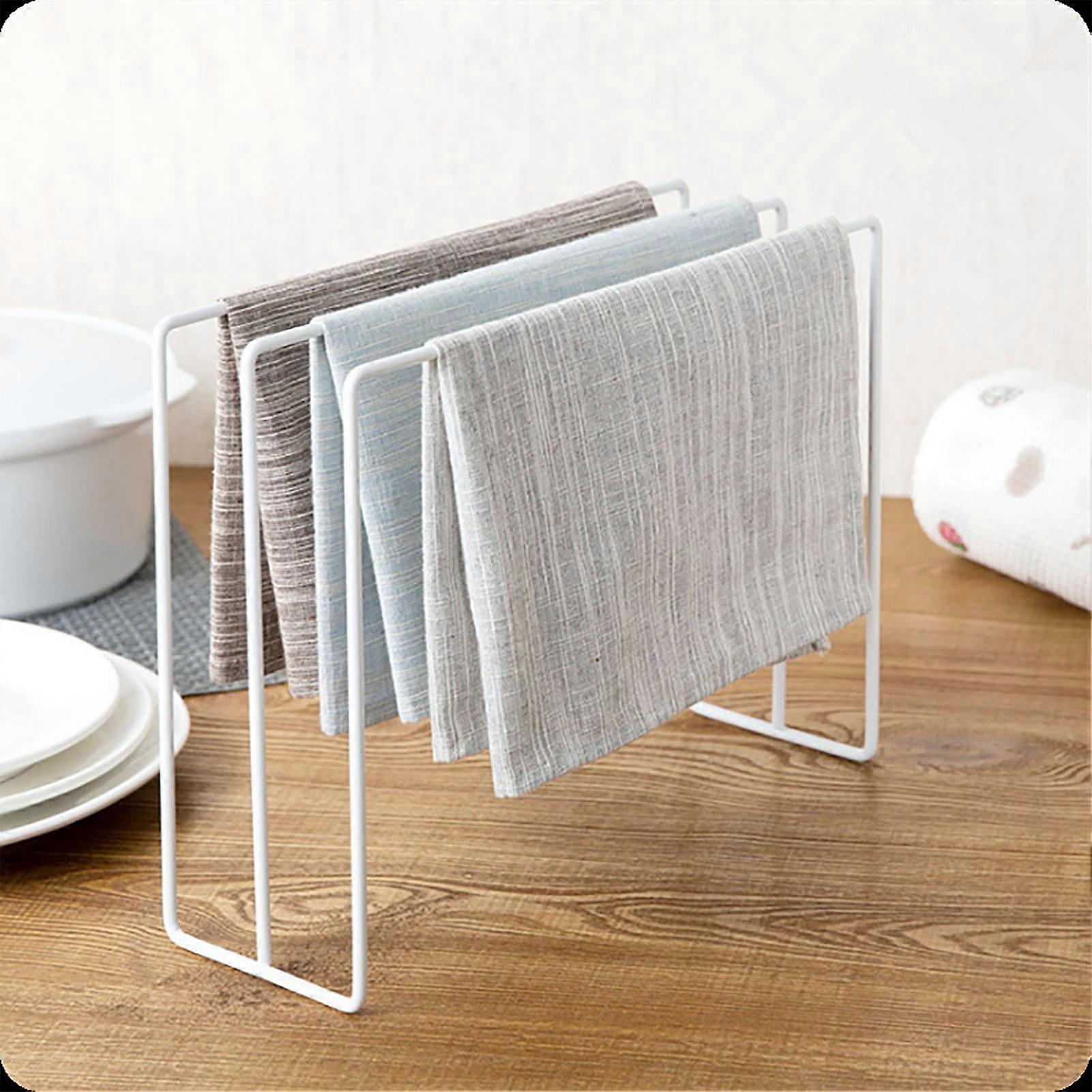 Kitchen Countertop Dishcloth Drying Rack Iron Dishcloth Towel Holder ...