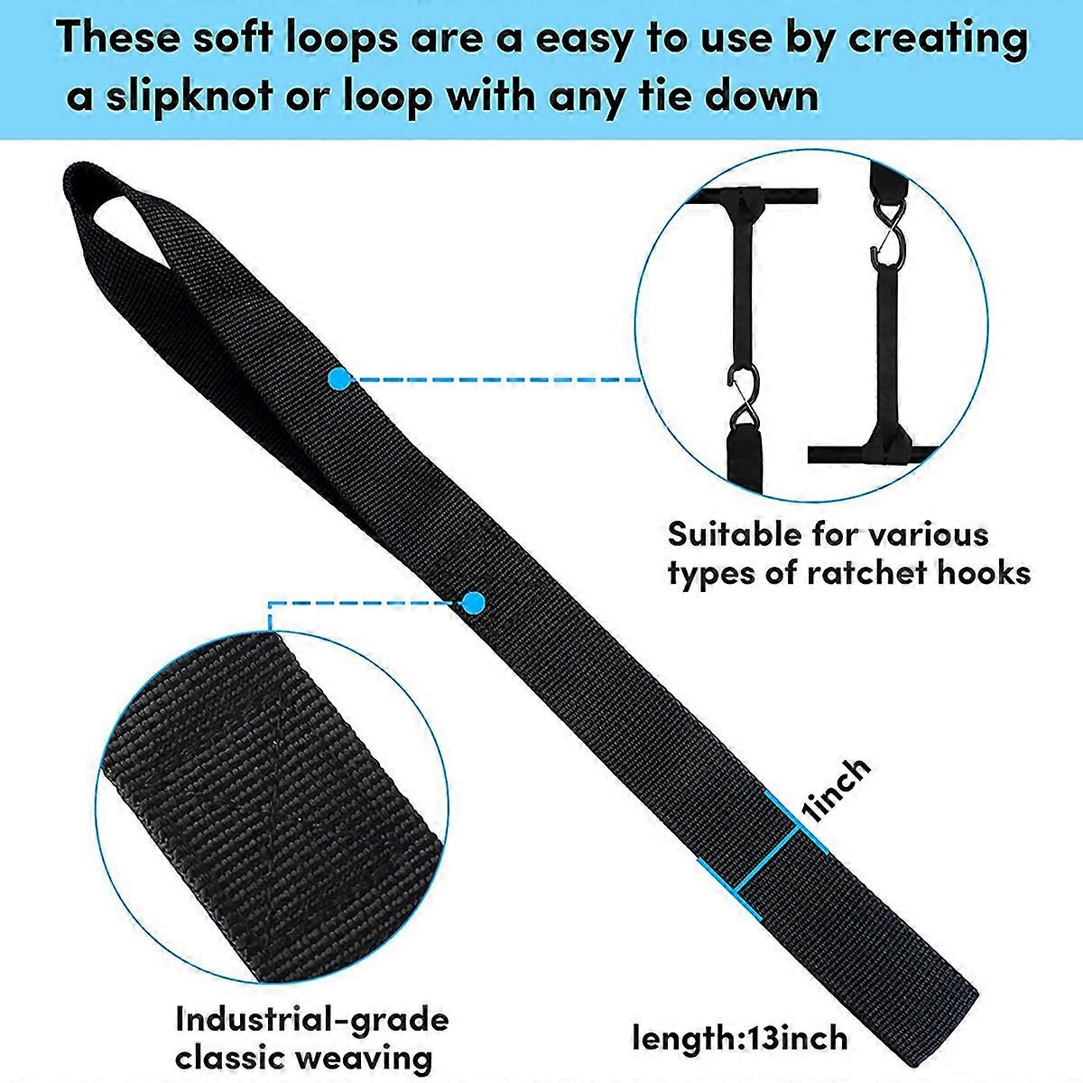 2-Pack Boat Trailer Transom Tie-Down Straps,2in x 4Ft Adjustable ...