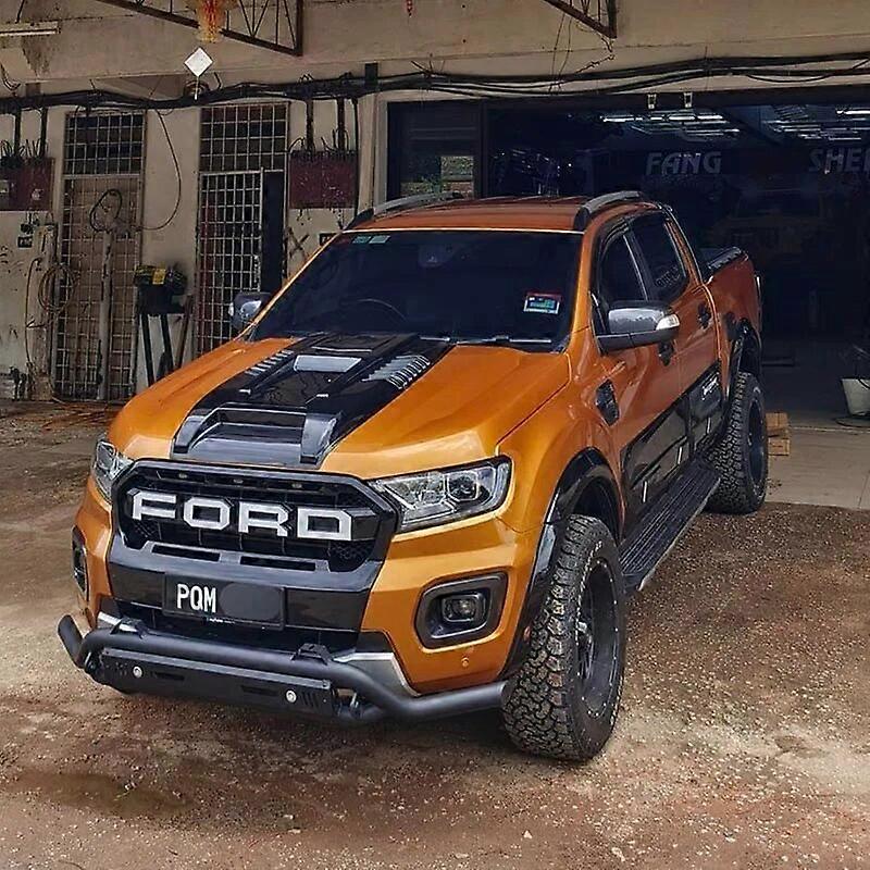 Matte Black Bonnet Scoop Hood Vent For Ford Ranger Wildtrak 2015-2022 ...