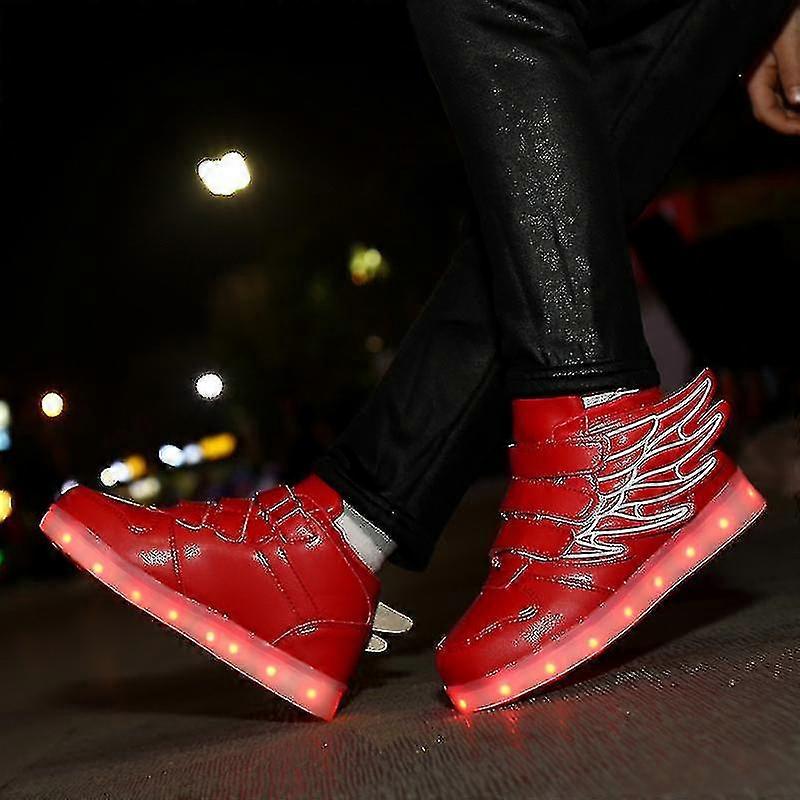 Led Light Up Sneaker With Wing Usb Rechargeable Flashing Sneakers Led ...