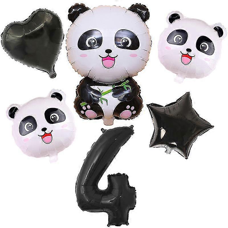 Panda Party Decorations Supplies Happy Birthday Banner Balloons Panda ...