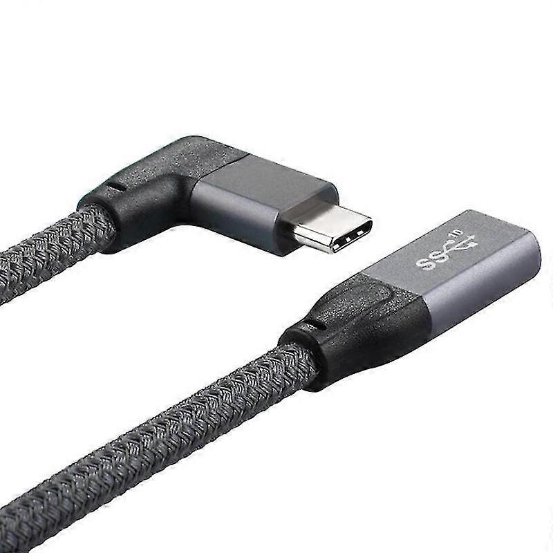 100w Pd 5a Curved Usb3.1 Type-c Extension Cable 4k @60hz 10gbps Usb-c ...