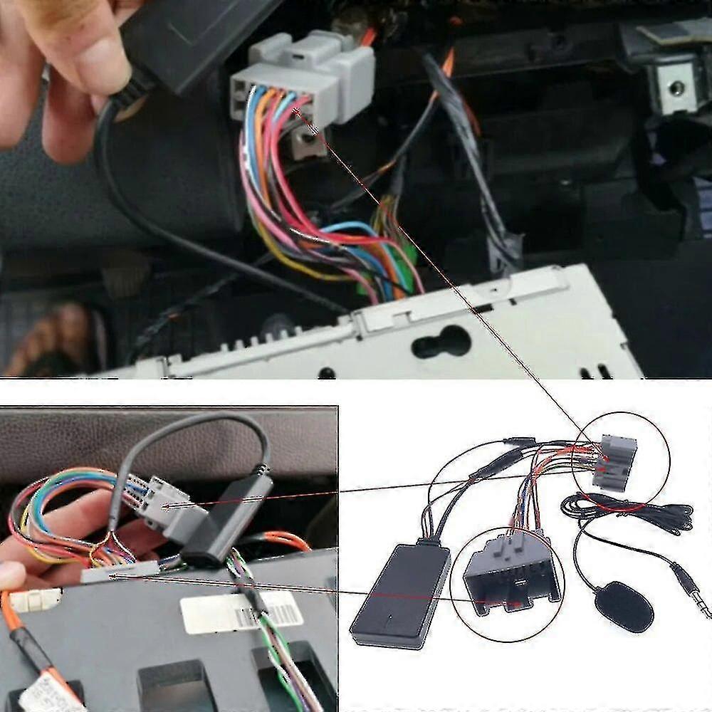 Handfree bil Bluetooth-modul AUX Adapter för Volvo C30 S40 V40 V50 S60 S70 C70 V70 XC70 S80 XC90 ...