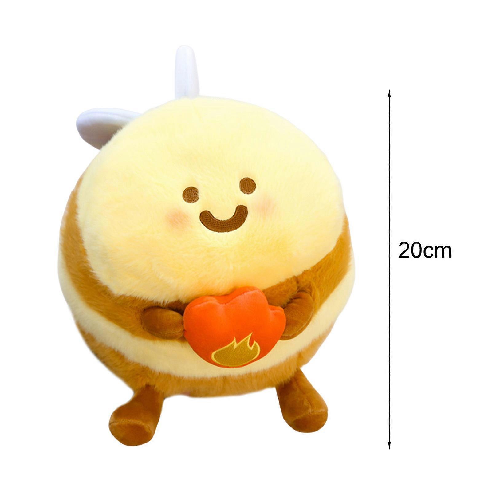 Bee Plush Toy Vegetable Shark Frame Opening Bee Plushie Stuffed Animal ...