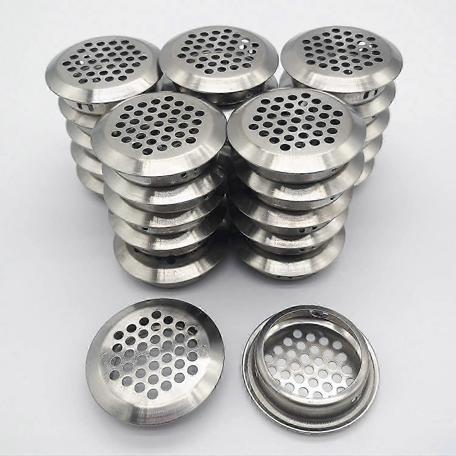 27 pieces 35mm Stainless Steel Ventilation Grille Round Mesh Breathing ...