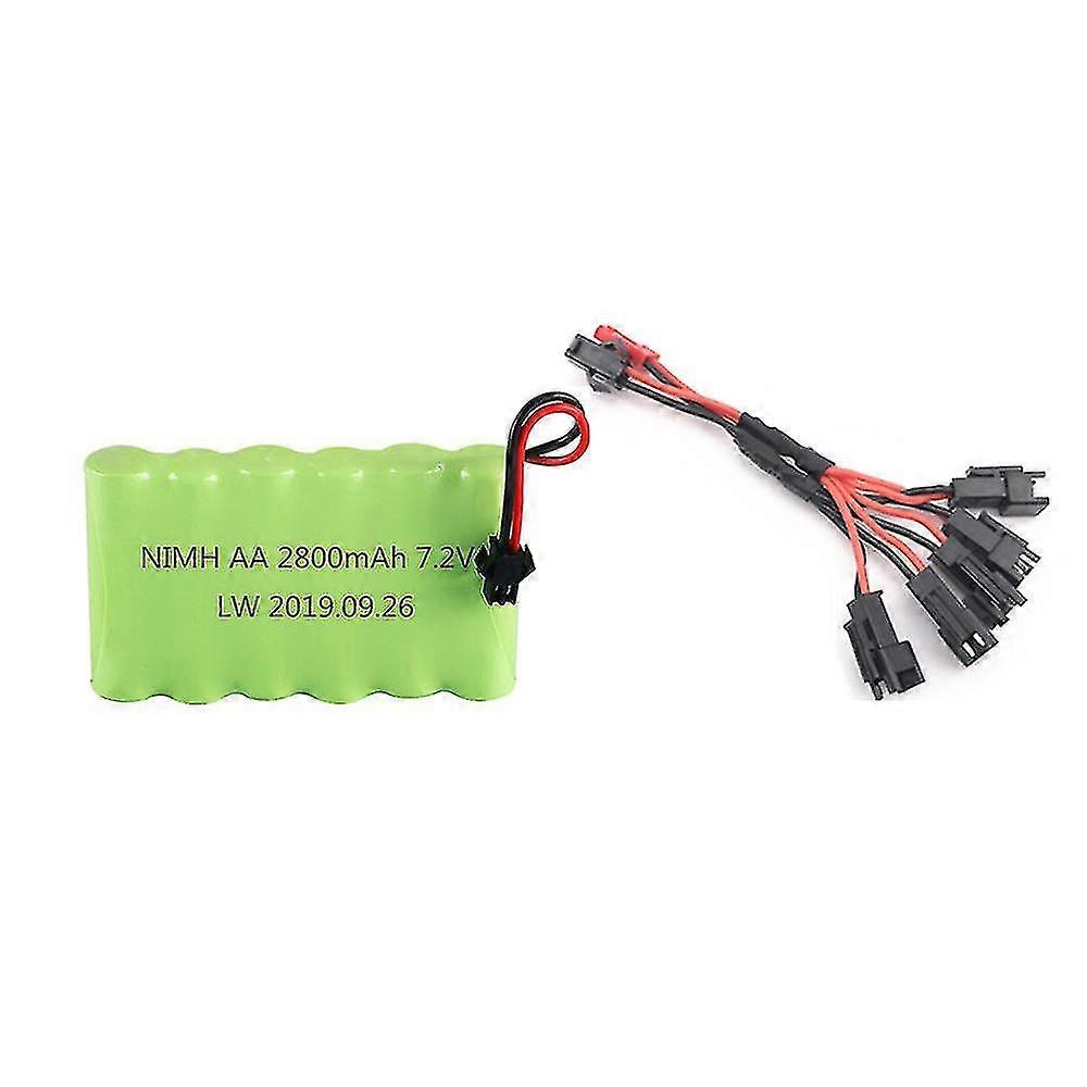 7.2v 2800mah Nimh Battery +7.2v Usb Charger Compatible Rc Toys Boats ...