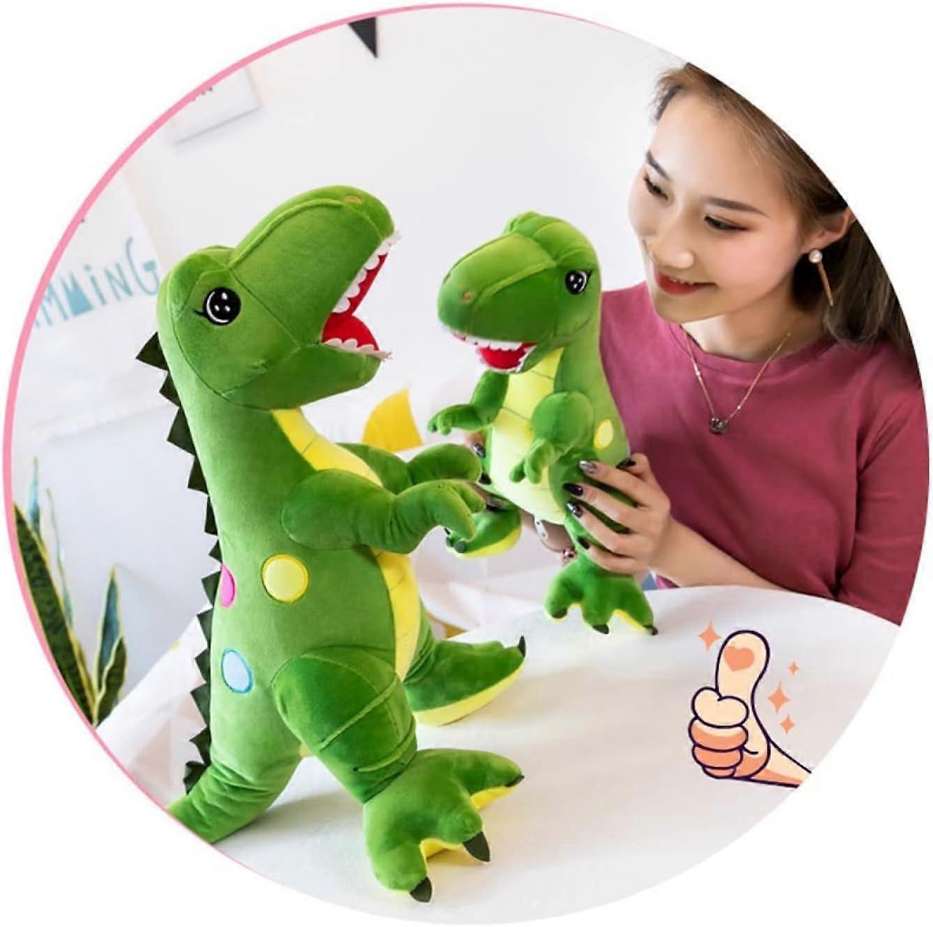 Spotted dinosaur doll plush toy simulation Tyrannosaurus Rex doll-Blue-45 cm | Fruugo UK