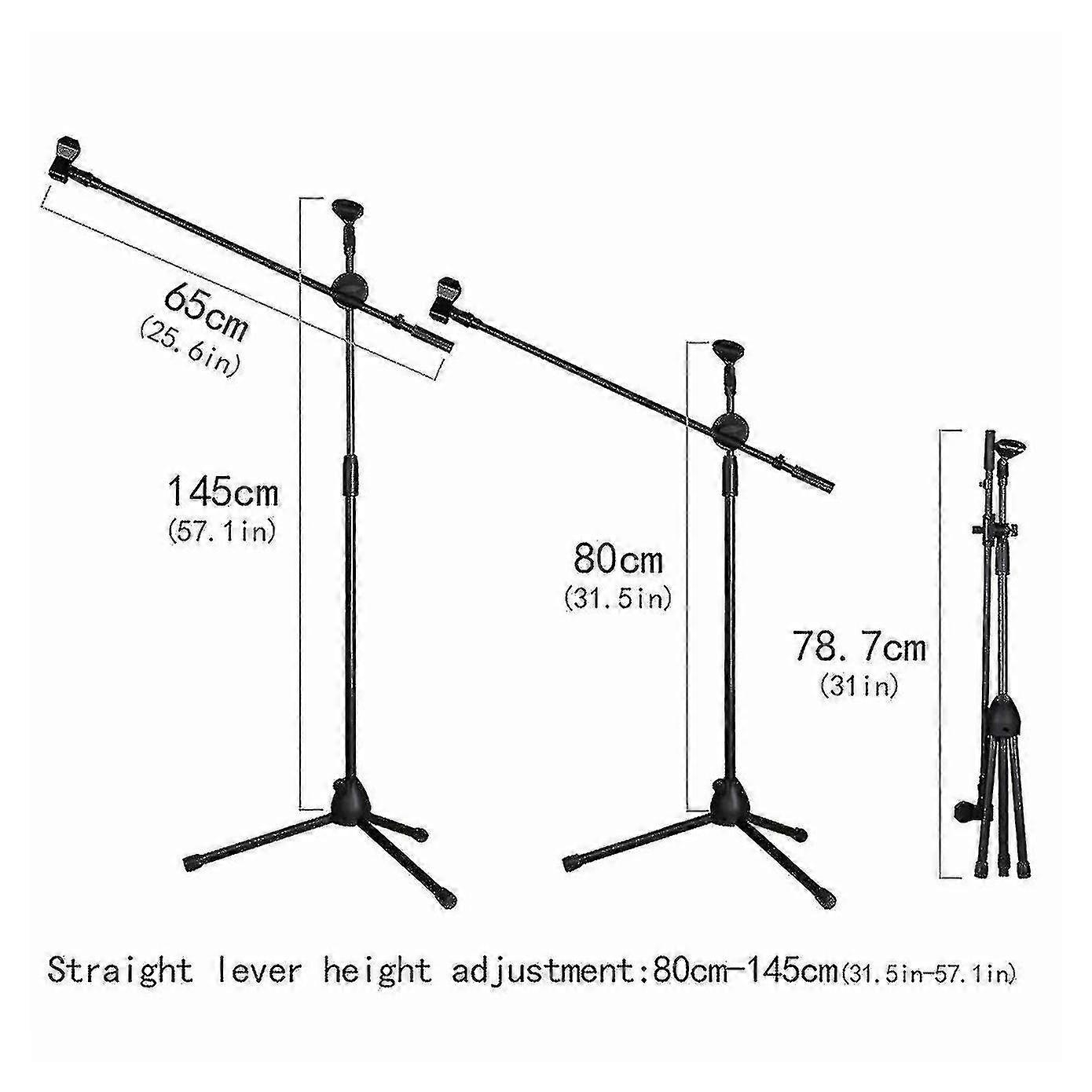Adjustable Professional Boom Microphone Mic Stand Holder With Free ...