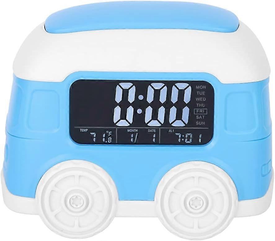 Children's Alarm Clock, Bus Car Alarm Clock Digital LED Alarm Clock ...