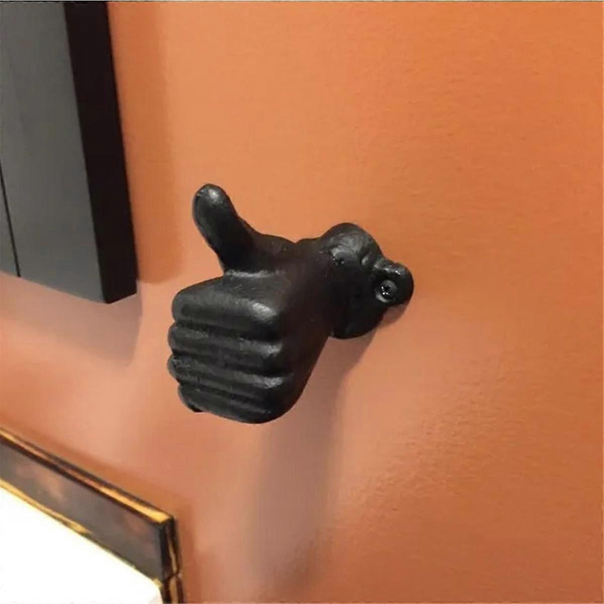 Funny Finger Hook, Wall Hook, Thumb Up Shaped Decorative Hooks,resin ...