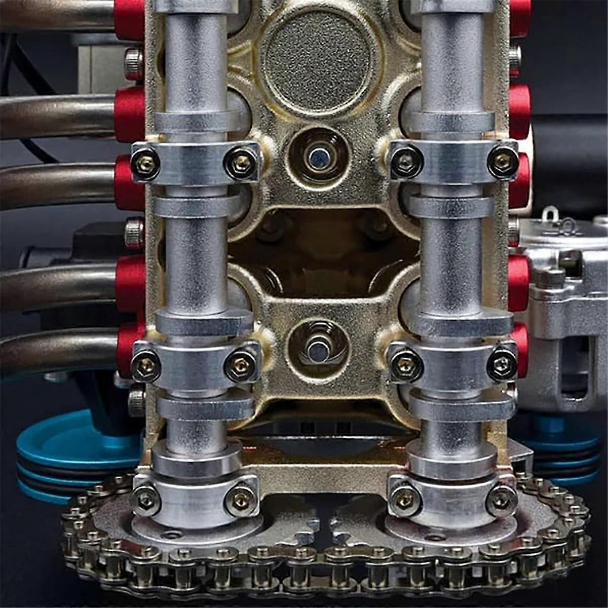 Model Engine Kit for Adult, 8-Cylinder Metal Car Engine Model Kit ...