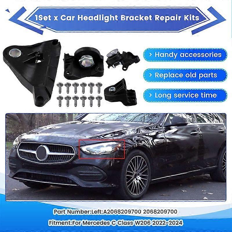 Car Front Headlight Repair Bracket Kits for C Class W206 2022-2024 ...