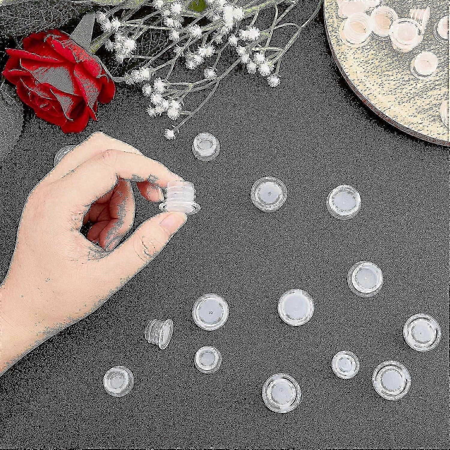 50PCS Silicone Salt and Pepper Shaker Stoppers with Pull Tab Plastic ...