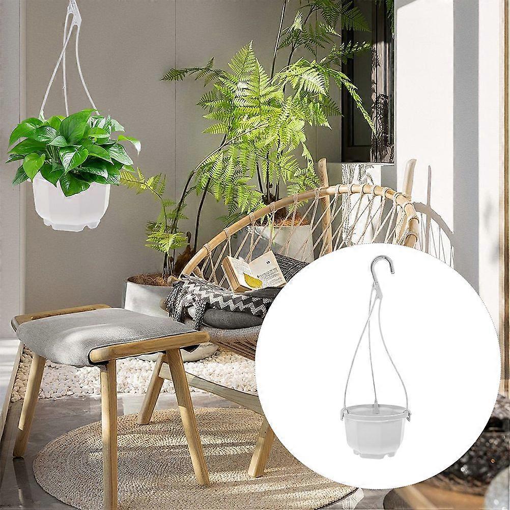 24 Sets Plastic Hanging Plants Pots Hanging Flower Baskets for Outdoor ...