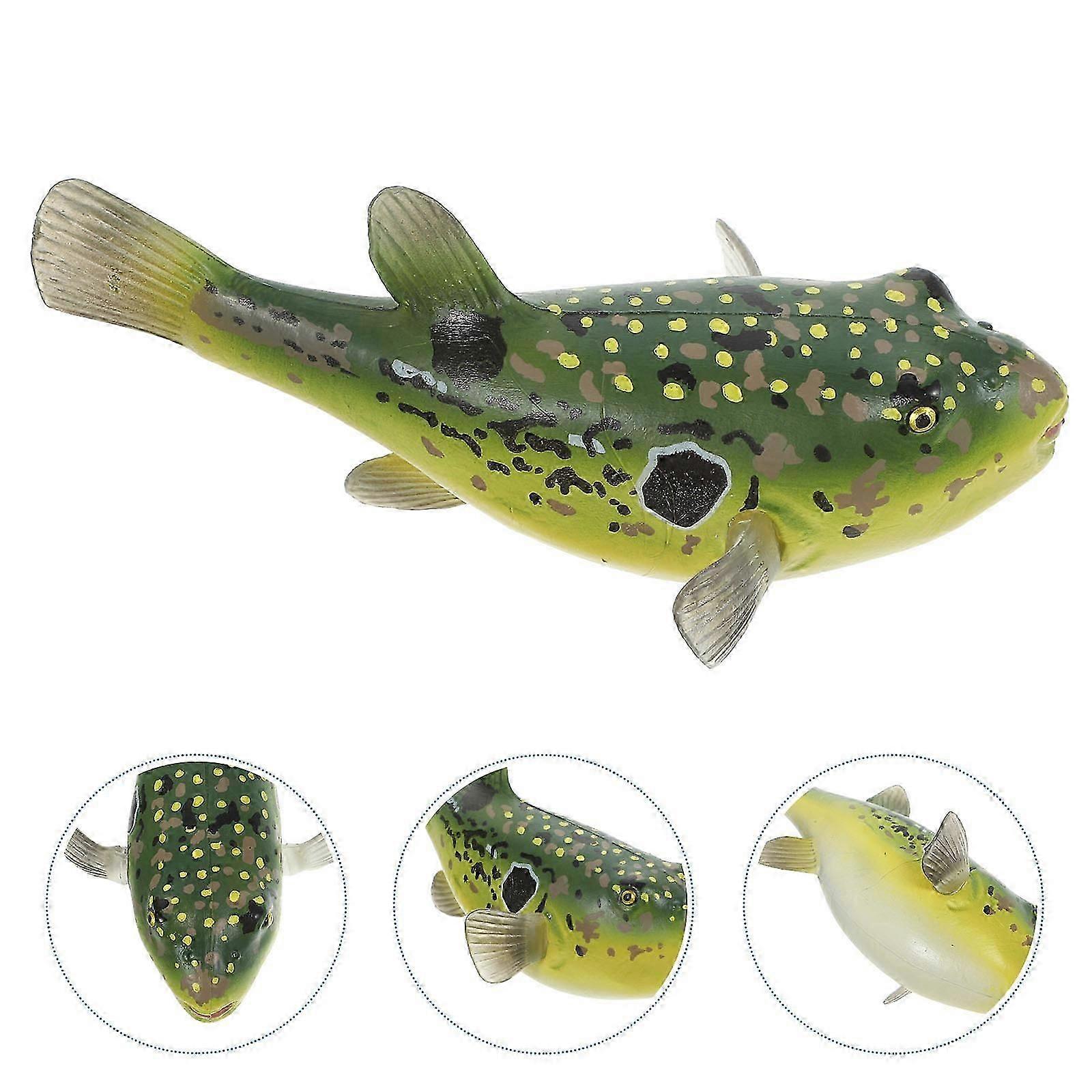 Artificial Puffer Fish Sea Animal Figure Simulation Puffer Fish Model ...