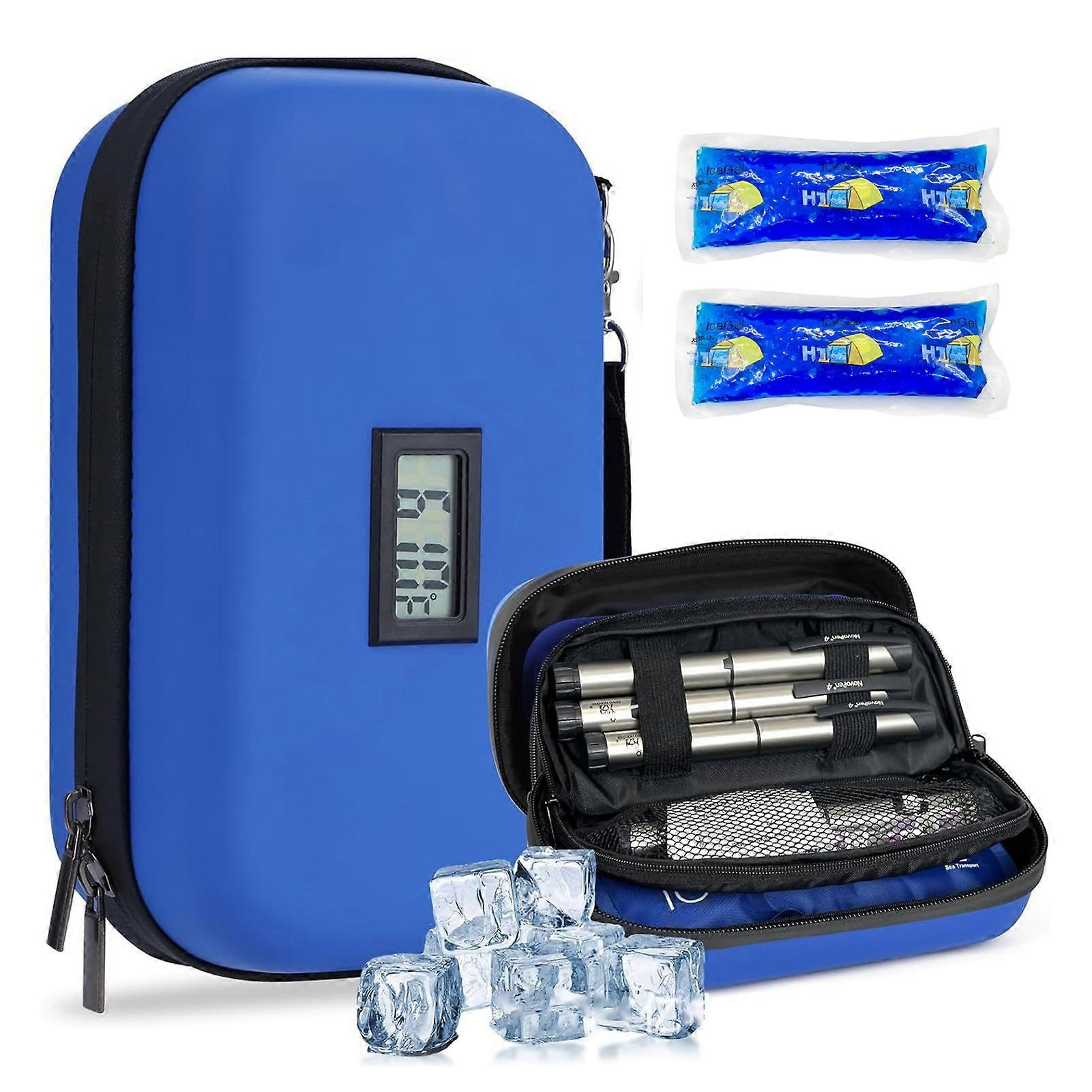 Insulin Cooler Refrigerated Box with Thermometer Temperature Display ...