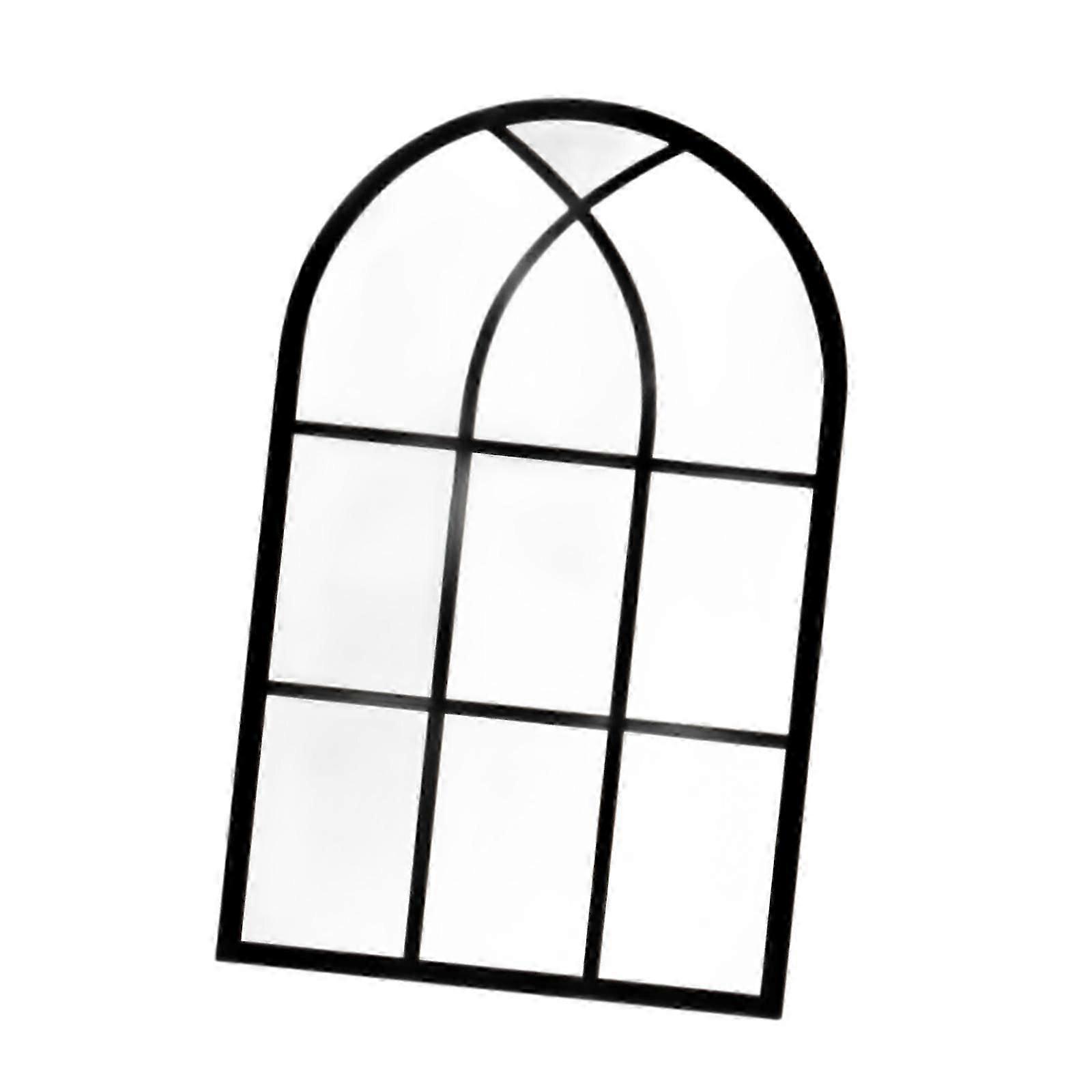 Arched Window Pane Mirror Wall Mounted Decorative Mirror Background ...