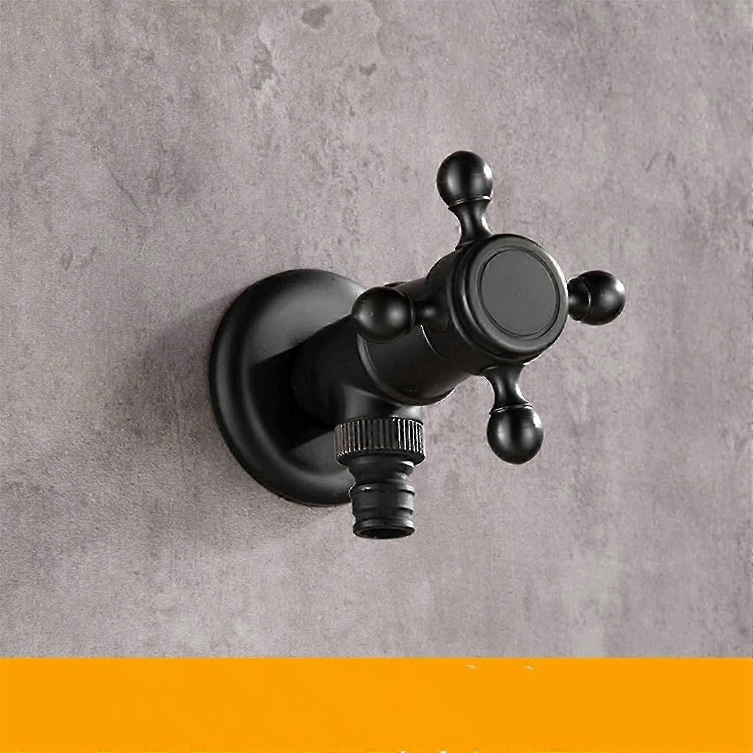 Outdoor Faucet Modern Black Antique Brass Single Cold Faucet Outdoor ...