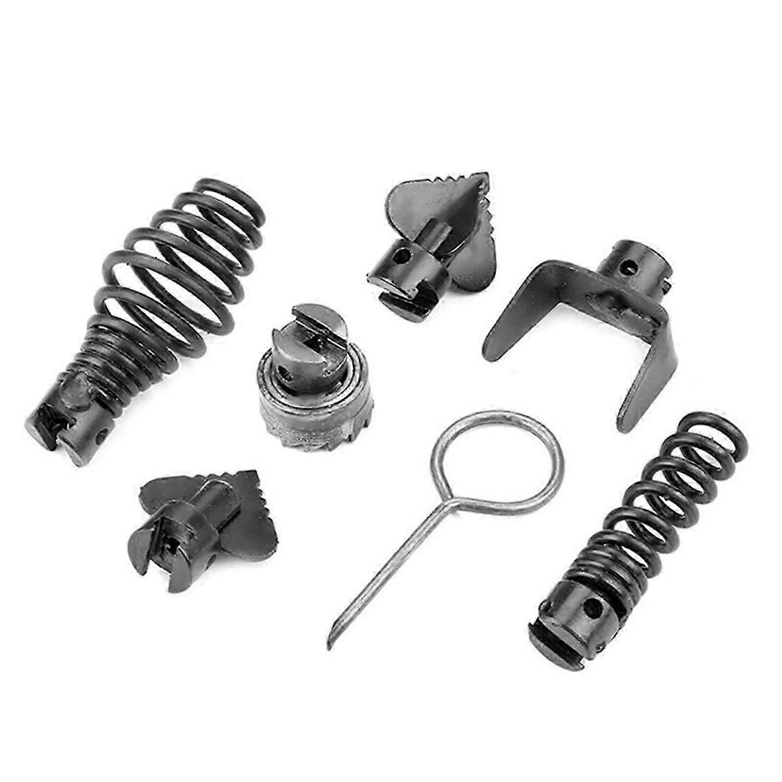7x 16mm Manganese Steel Drain Cleaner Machine Cutter Heads Combo ...