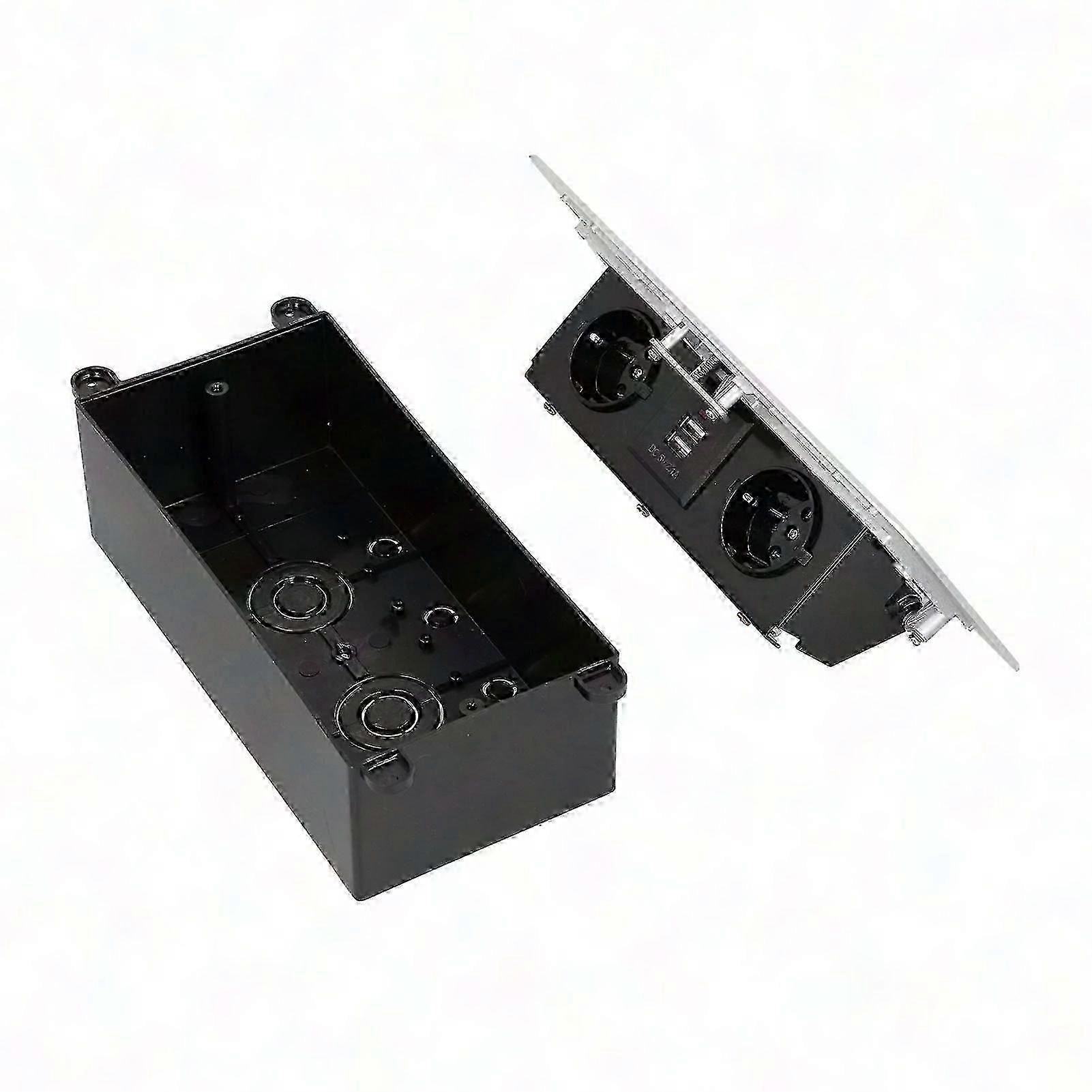 Recessed Power Socket with 2 Outlets & 2 USB Ports EU Plug 250V 16A ...