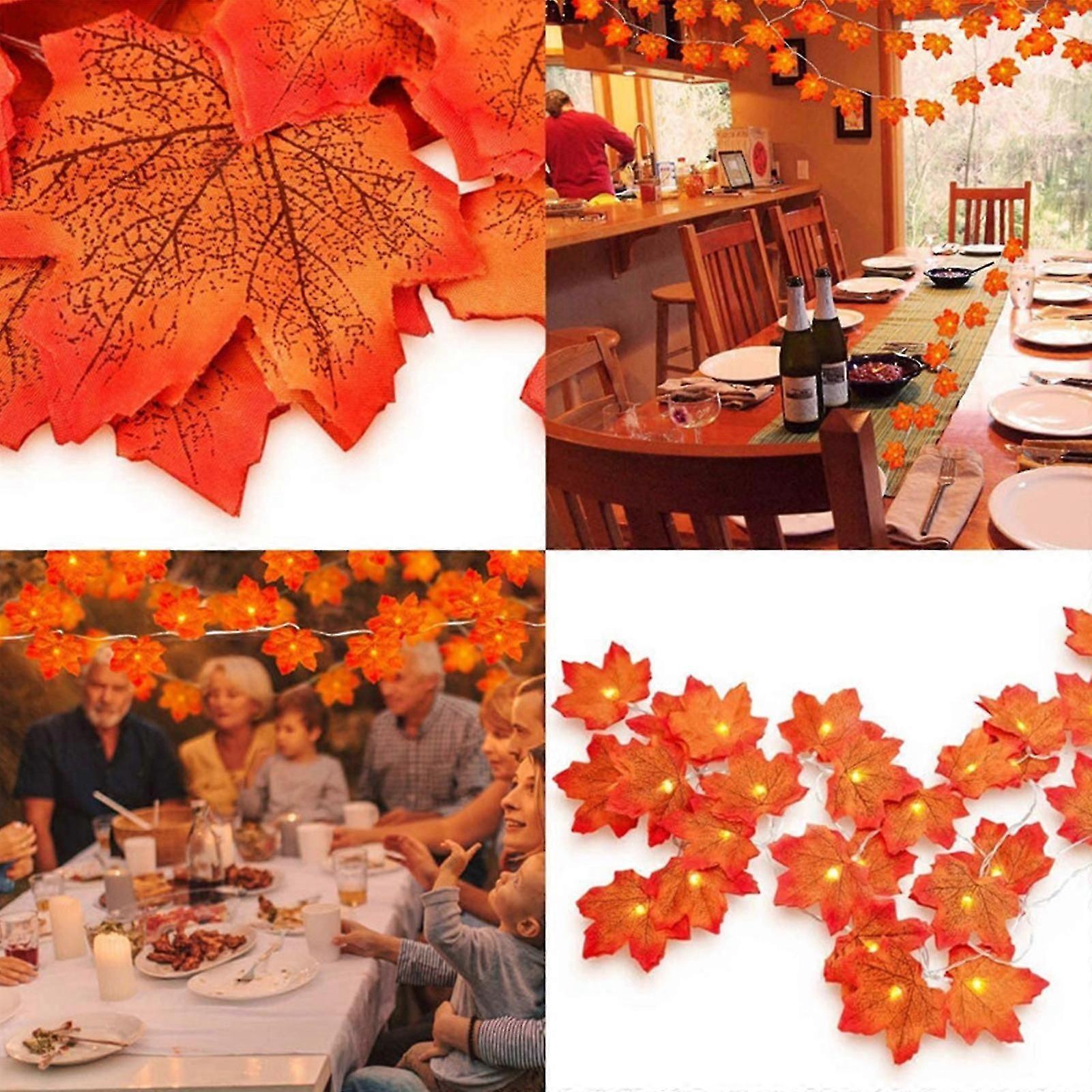 Christmas String Lights Halloween Decorations Lighted Fall Garland ...